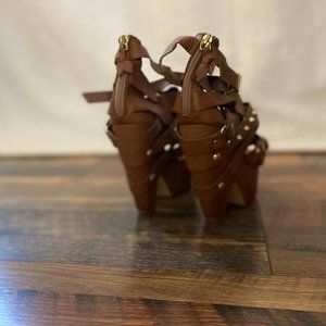 Wild Pair | Shoes | Vintage Platform Studded Heels | Poshmark